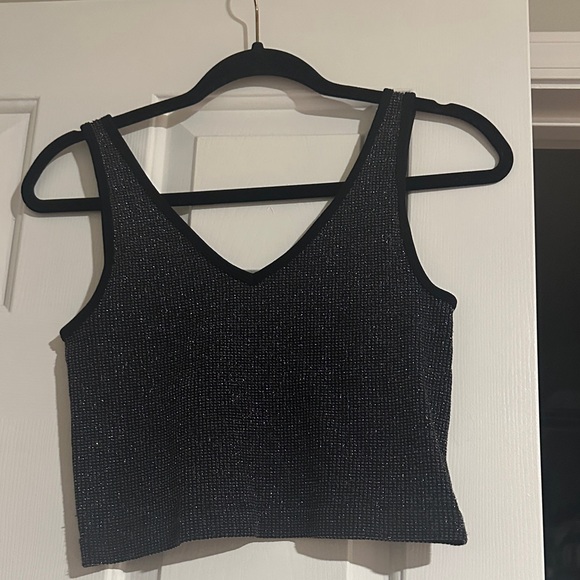 Buckle | Tops | Buckle Black Sparkle Crop Top | Poshmark